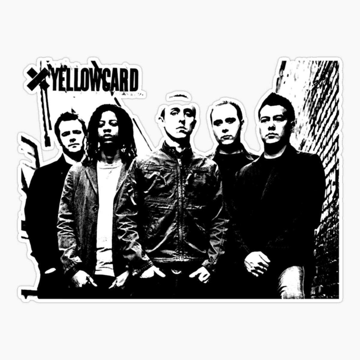 Maneki Yellowcard Band Sticker, Phone Decal Water Bottle Stickers Car ...