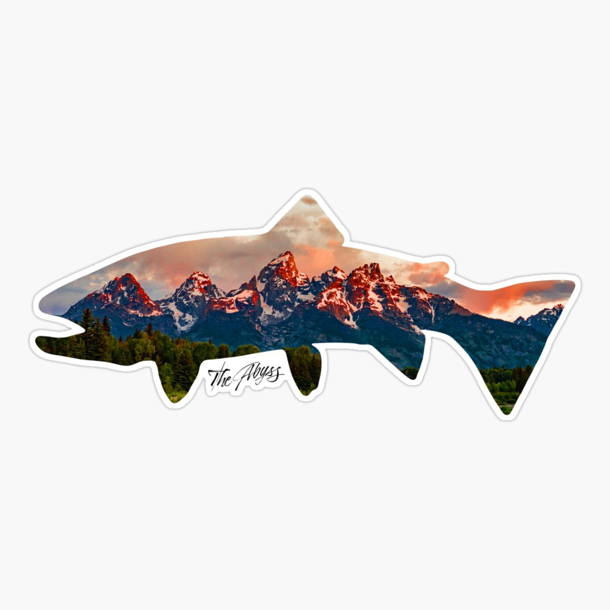 Maneki Yellowstone-Teton Cutthroat Er, Phone Decal Water Bottle ...