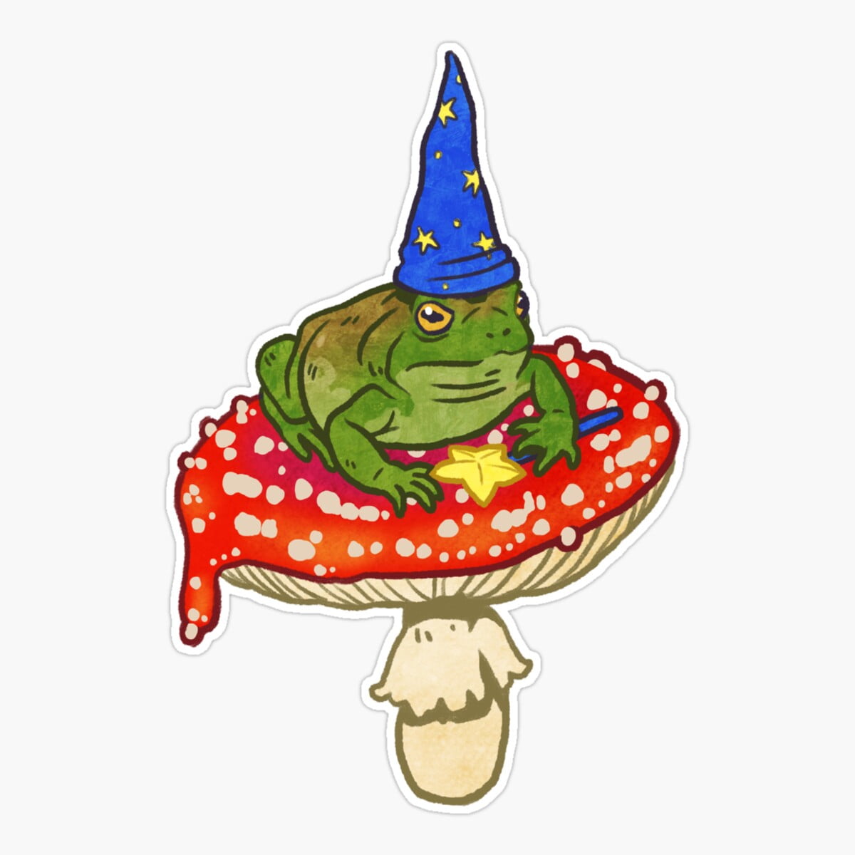 Maneki Yer A Wizard, Toad Sticker, Phone Decal Water Bottle Stickers ...