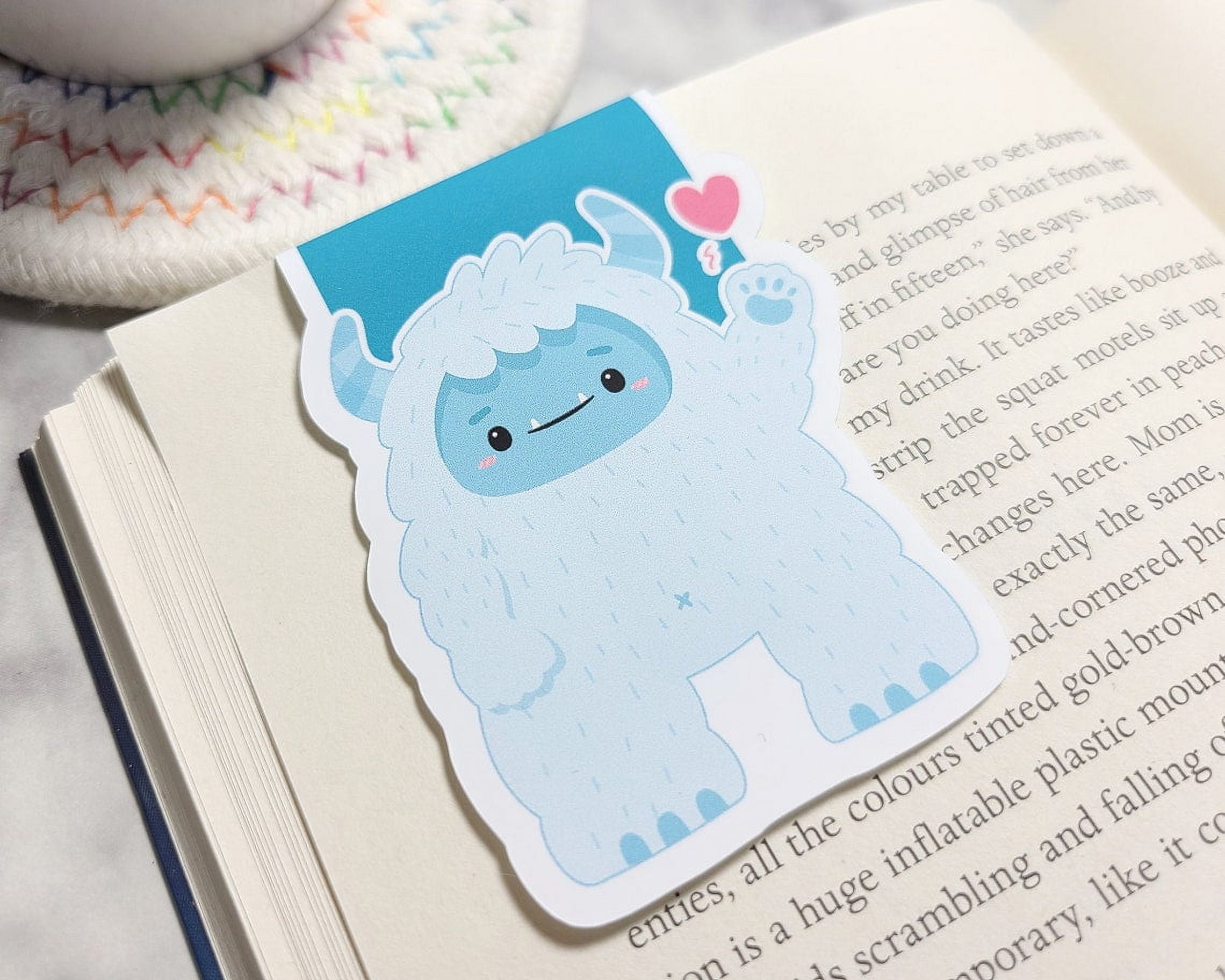 Maneki Yeti Bookmark, Abominable Snowman Planner Clip, Cute Yeti ...