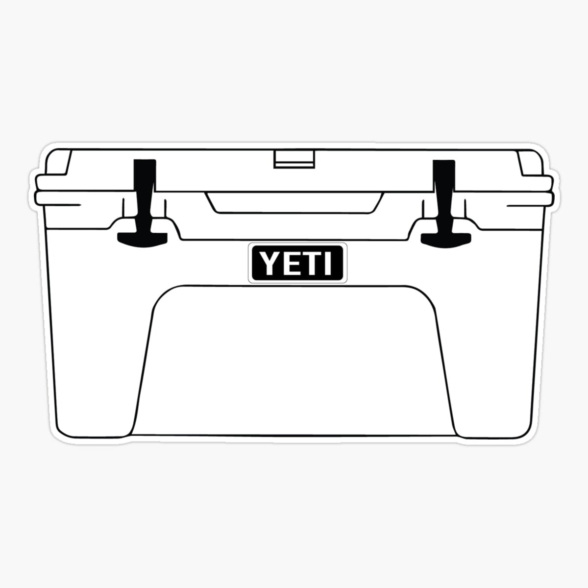 Maneki Yeti Cooler Sticker, Phone Decal Water Bottle Stickers Car ...