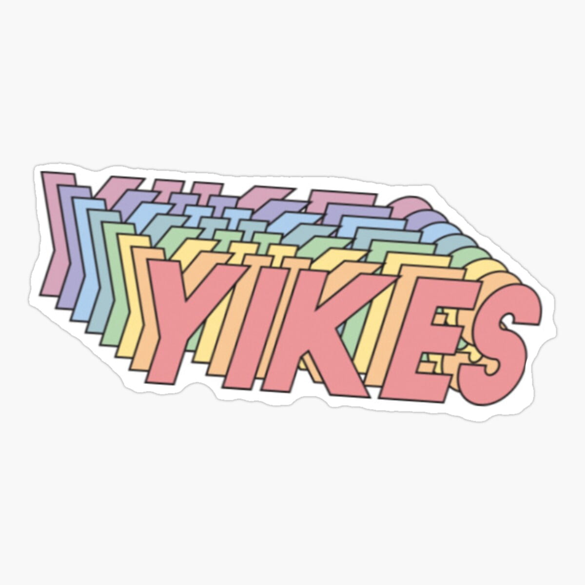 Maneki Yikes Sticker Sticker, Phone Decal Water Bottle Stickers Car ...