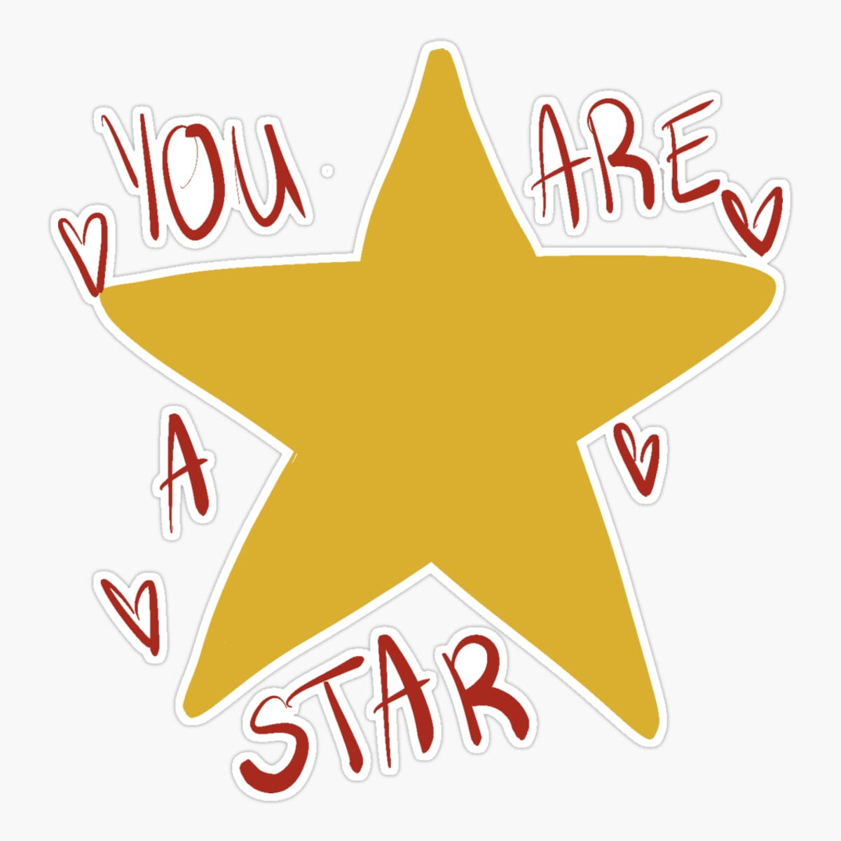 Maneki You Are A Star Er, Phone Decal Water Bottle Stickers Car Decals ...