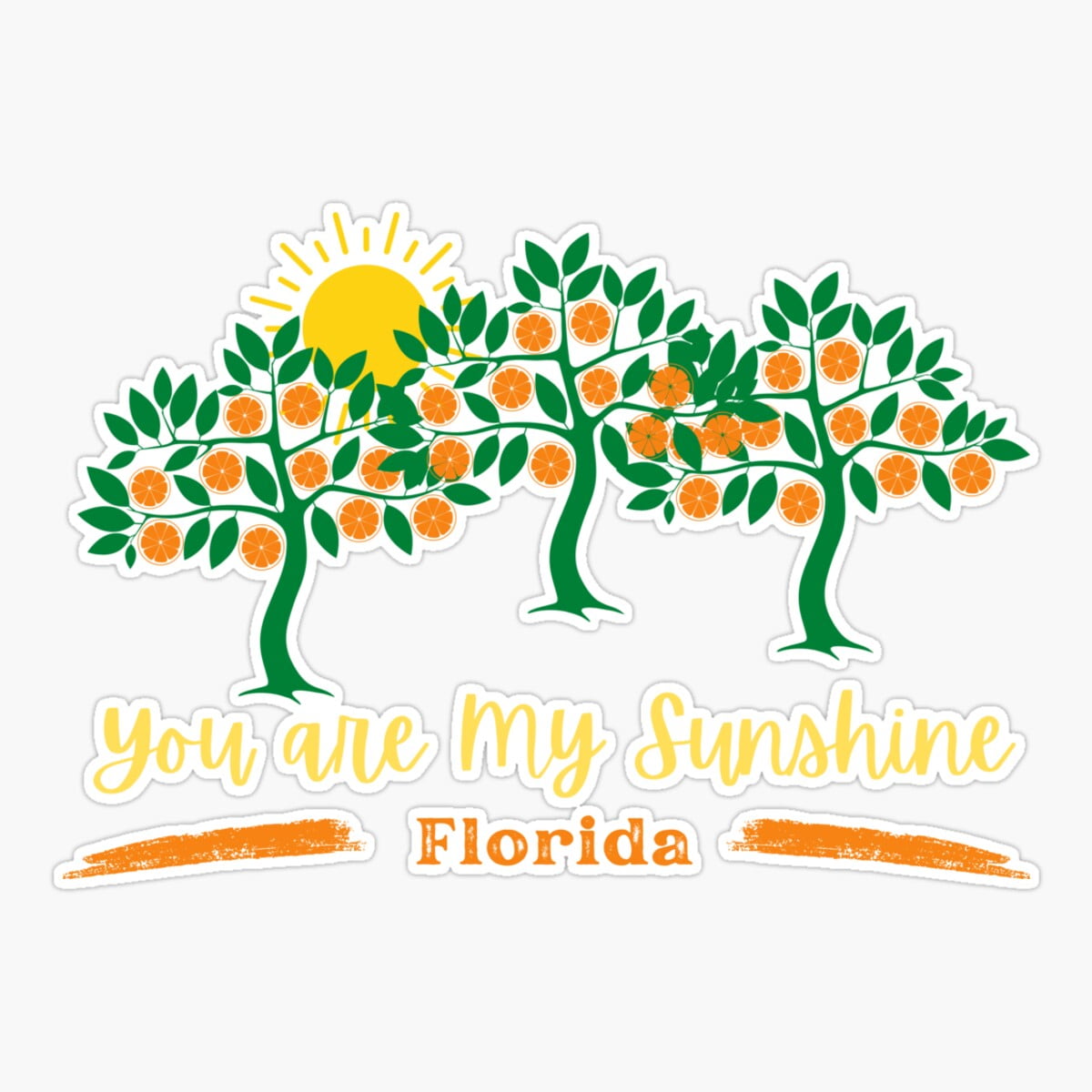 Maneki You Are My Sunshine Florida Er, Phone Decal Water Bottle Stickers Car Decals, Funny ...