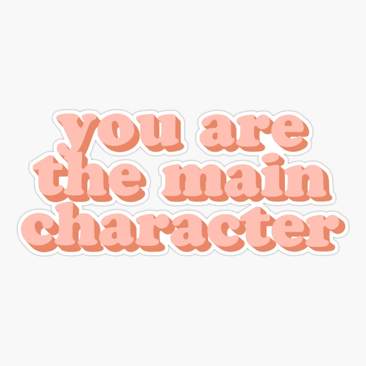 Maneki You Are The Main Character Sticker, Phone Decal Water Bottle ...