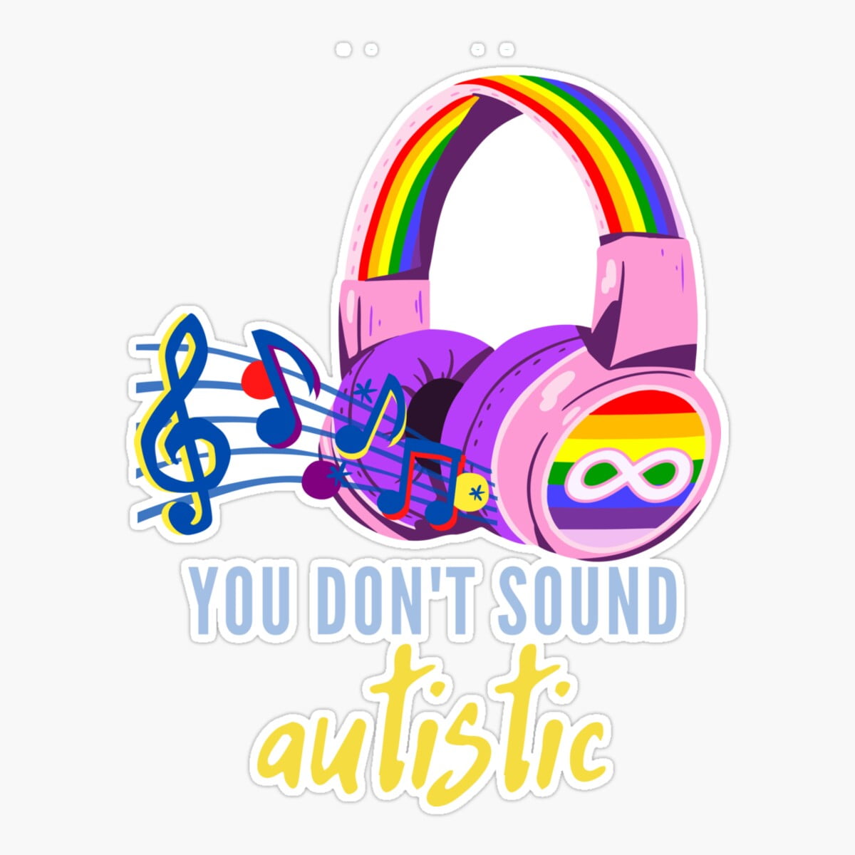 Maneki You Don'T Sound Autistic Er, Phone Decal Water Bottle Stickers ...