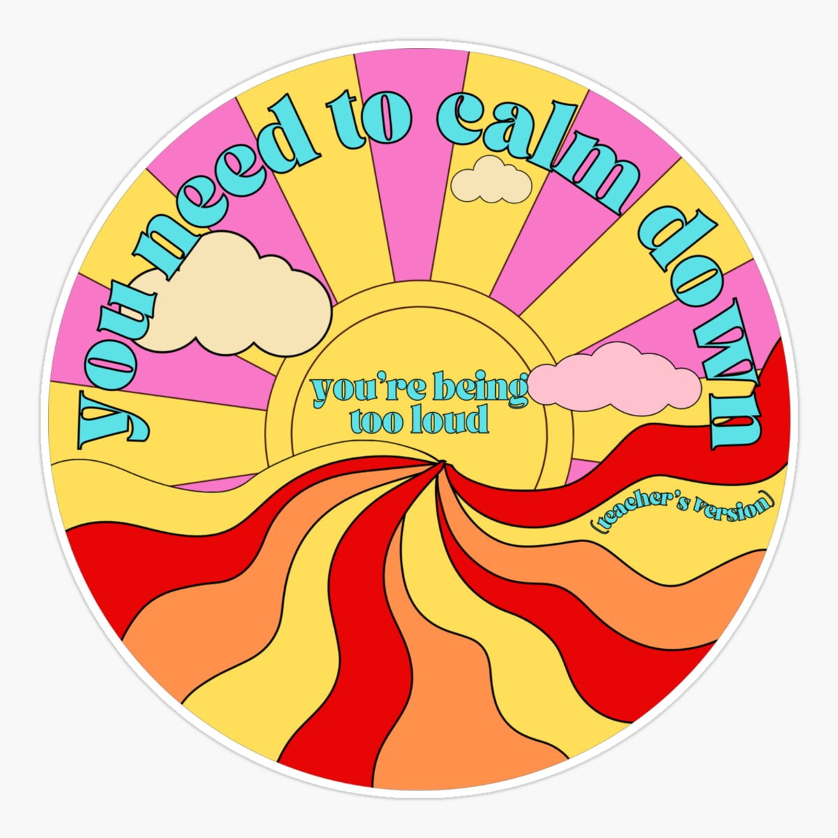 Maneki You Need To Calm Down! Er, Phone Decal Water Bottle Stickers Car ...