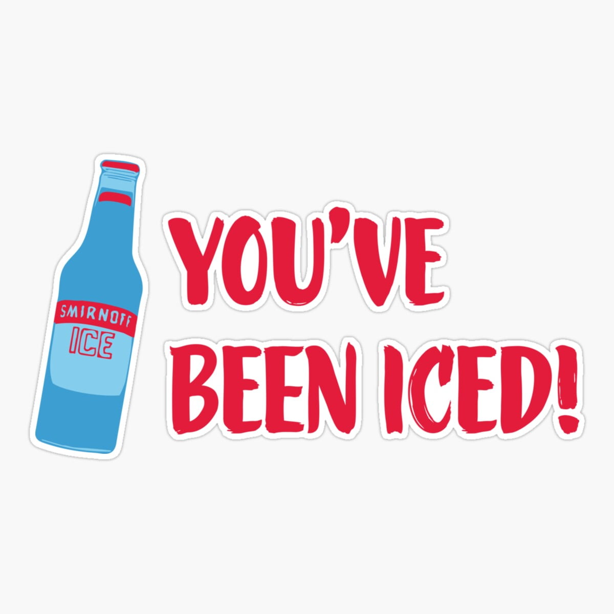 Maneki You'Ve Been Iced Er, Phone Decal Water Bottle Stickers Car ...