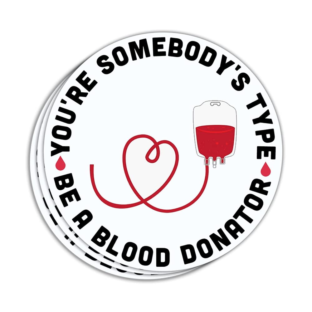 Maneki You're Somebody's Type Blood Donation Sticker Blood Donation ...