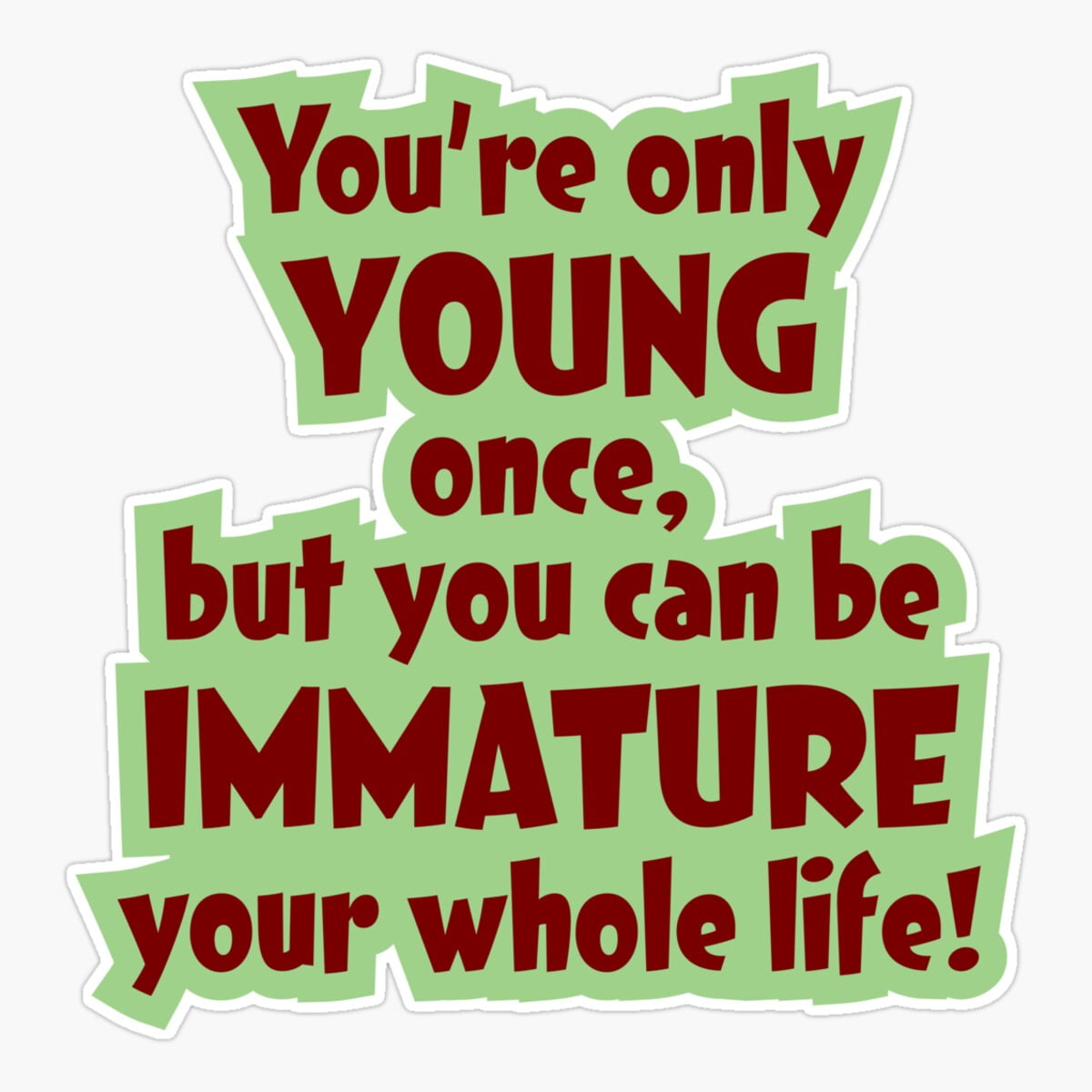 Maneki Young Once Er, Phone Decal Water Bottle Stickers Car Decals ...