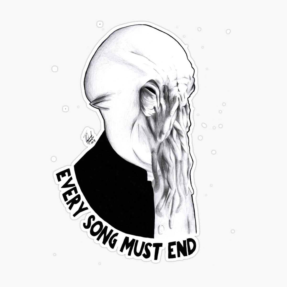 Maneki Your Song Must End Soon Er, Phone Decal Water Bottle Stickers Car Decals, Funny Birthday ...