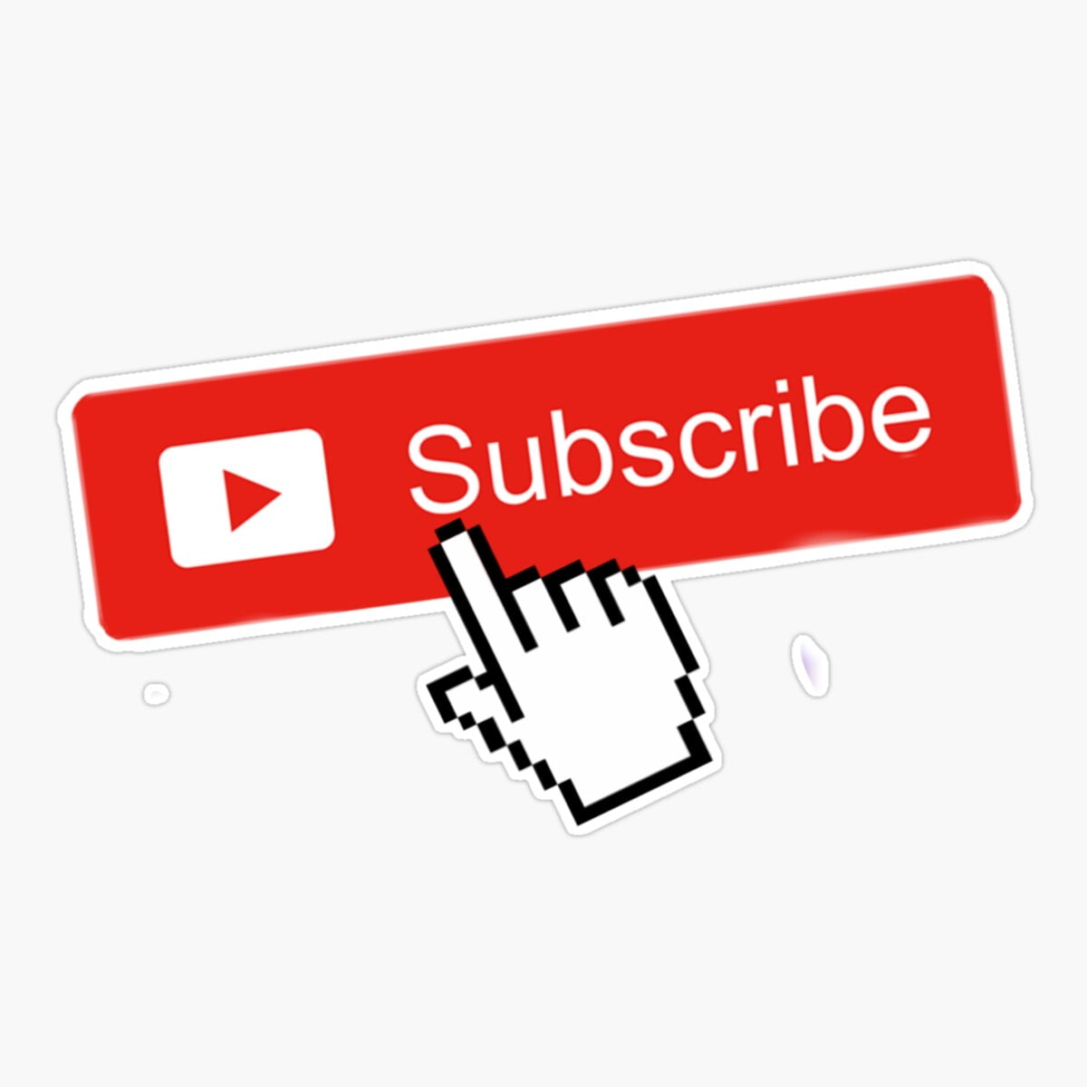 Maneki Youtube Subscribe Sticker, Phone Decal Water Bottle Stickers Car ...