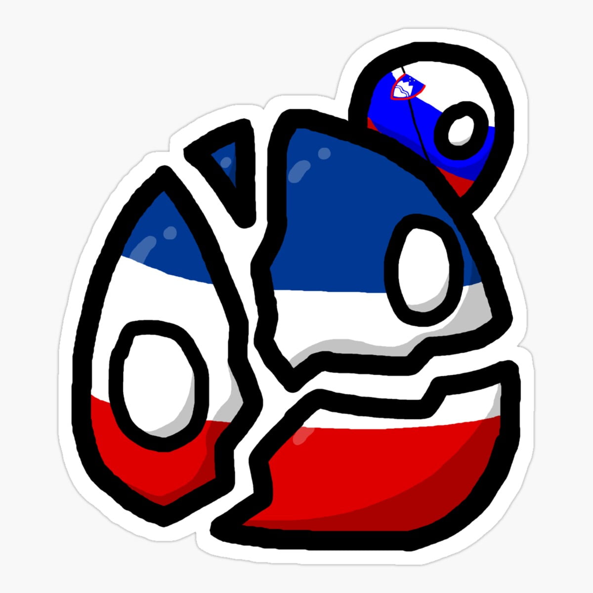Maneki Yugoslavia Countryball Collapsing And Slovenia Countryball ...