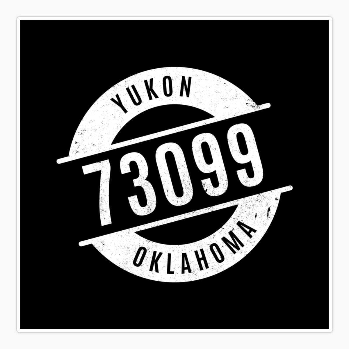 Maneki Yukon Oklahoma 73099 Zip Code Sticker, Phone Decal Water Bottle ...