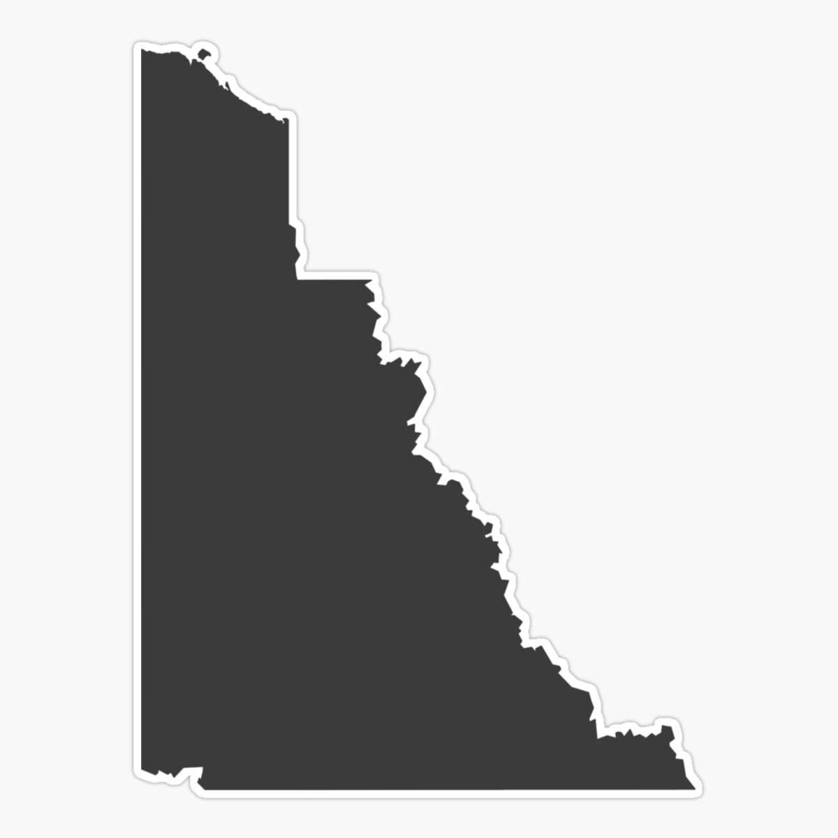 Maneki Yukon Shape Sticker, Phone Decal Water Bottle Stickers Car ...