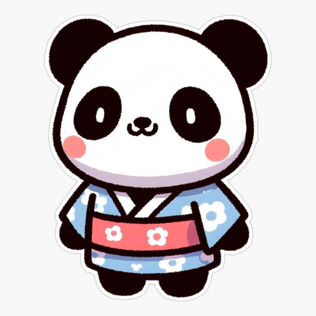 Maneki Yutaka Panda Sticker, Phone Decal Water Bottle Stickers Car ...