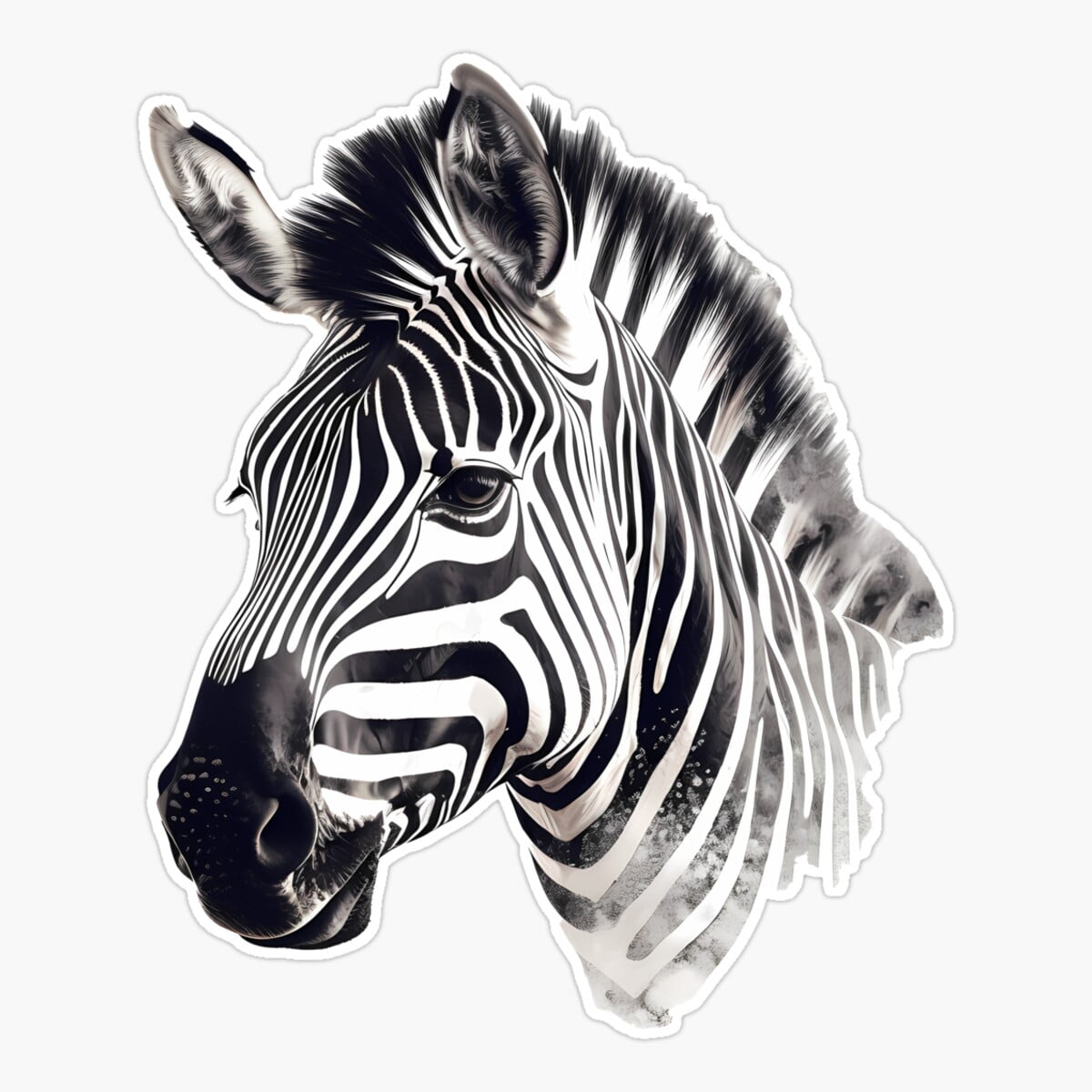 Maneki Zebra Animal Lover Er, Phone Decal Water Bottle Stickers Car ...