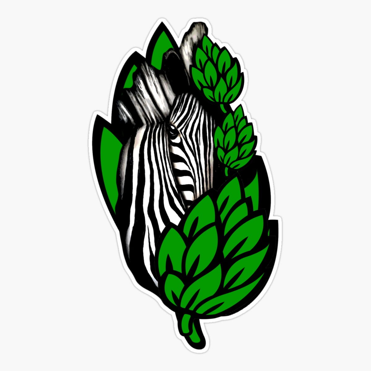 Maneki Zebra Logo Er, Phone Decal Water Bottle Stickers Car Decals ...