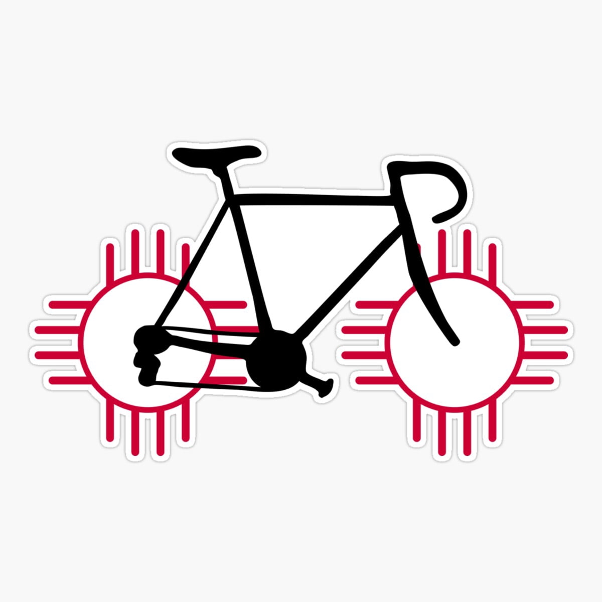 Maneki Zia Bike Sticker, Phone Decal Water Bottle Stickers Car Decals ...