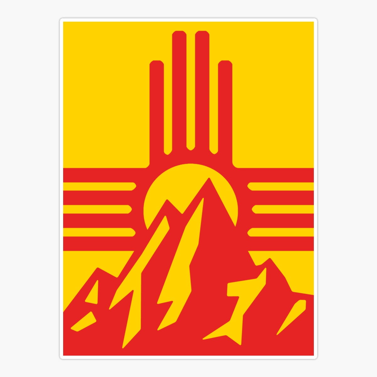 Maneki Zia Mountain Sticker, Phone Decal Water Bottle Stickers Car ...