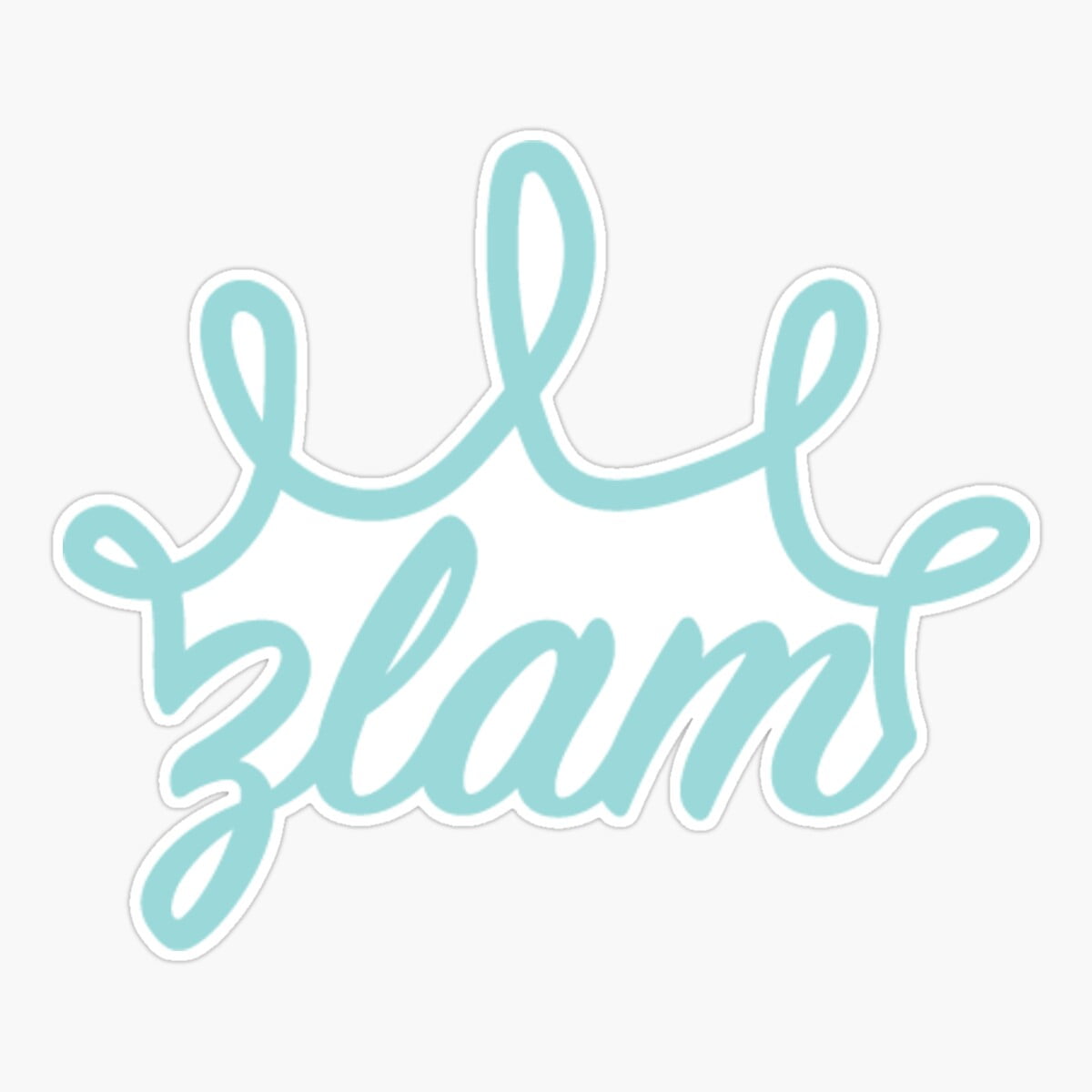 Maneki Zlam Crown Sticker, Phone Decal Water Bottle Stickers Car Decals ...