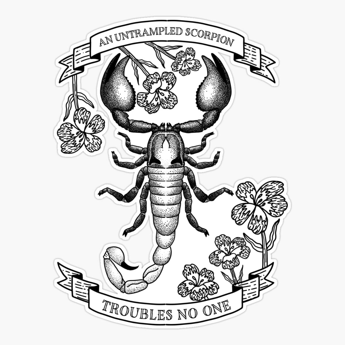 Maneki Zodiac Tattoo Series - Scorpio Er, Phone Decal Water Bottle ...