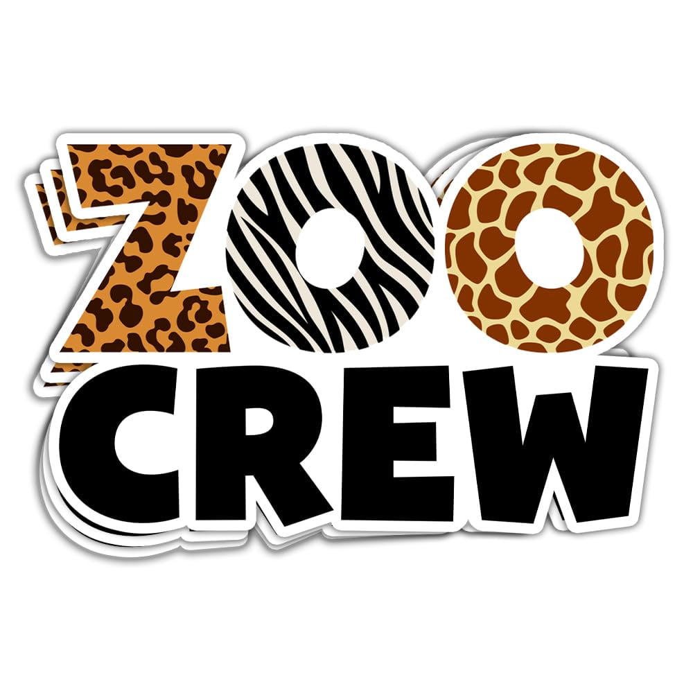 Maneki Zoo Crew Sticker Funny Zoo Keeper Sticker Zoologist Zoology Gift ...
