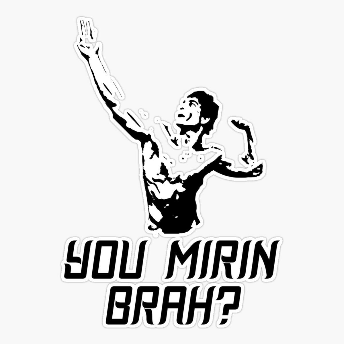 Maneki Zyzz Mirin Bodybuilding Aesthetic Sickkunt Brah Sticker, Phone ...