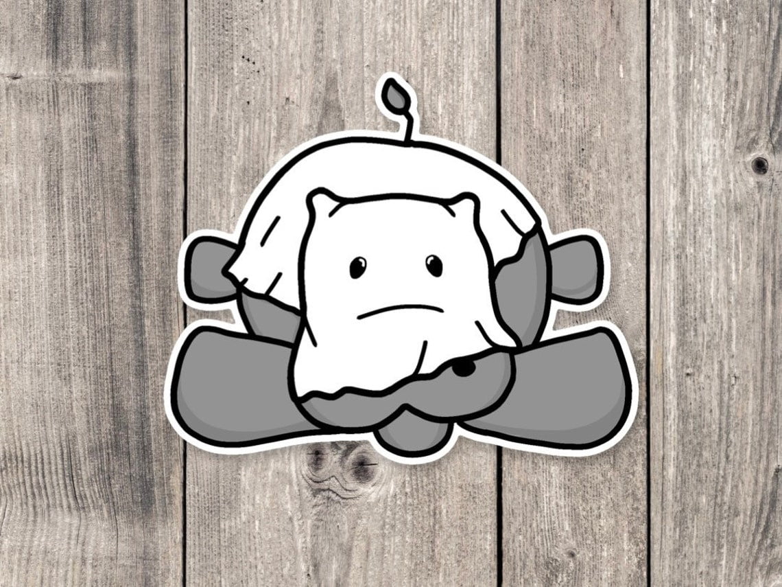 Maneki hippo er, ers, funny animal ers, ghost animals, laptop decals ...