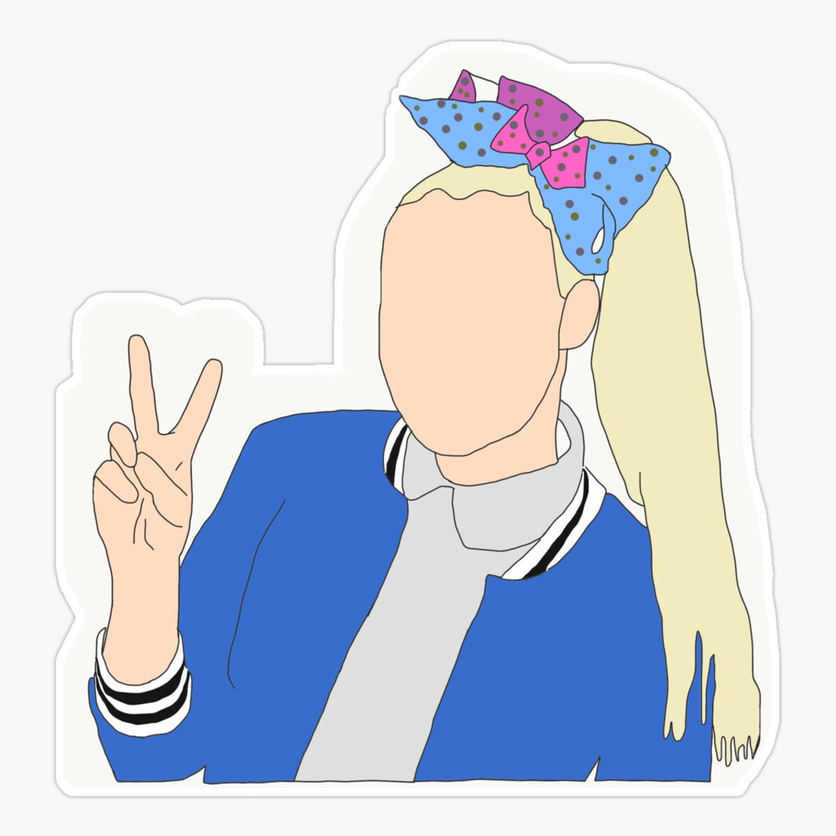 Maneki jojo siwa er,Phone Decal Water Bottle Stickers Car Decals, Funny ...