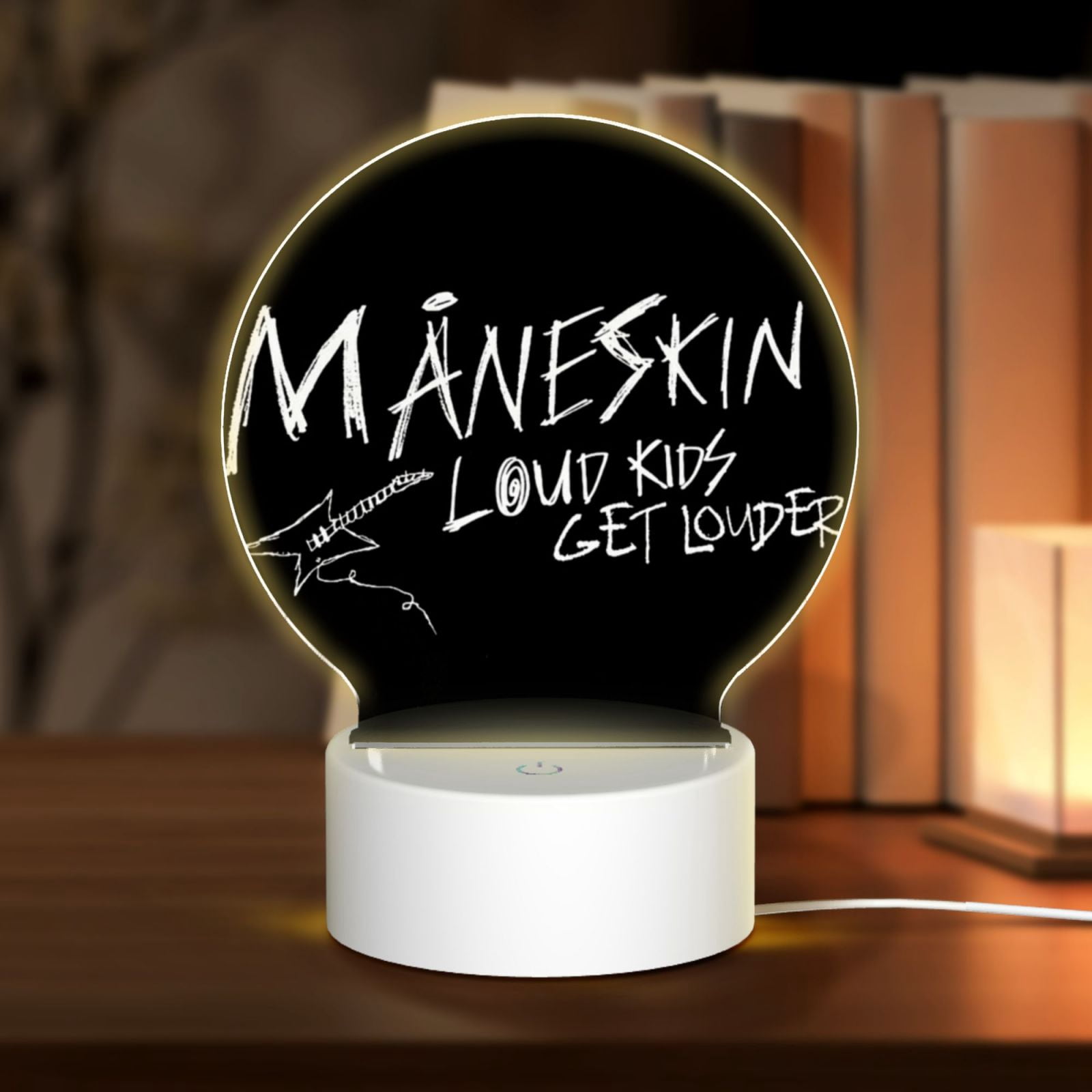 Maneskin Anime Round Acrylic Night Light Is Suitable For Rooms ...