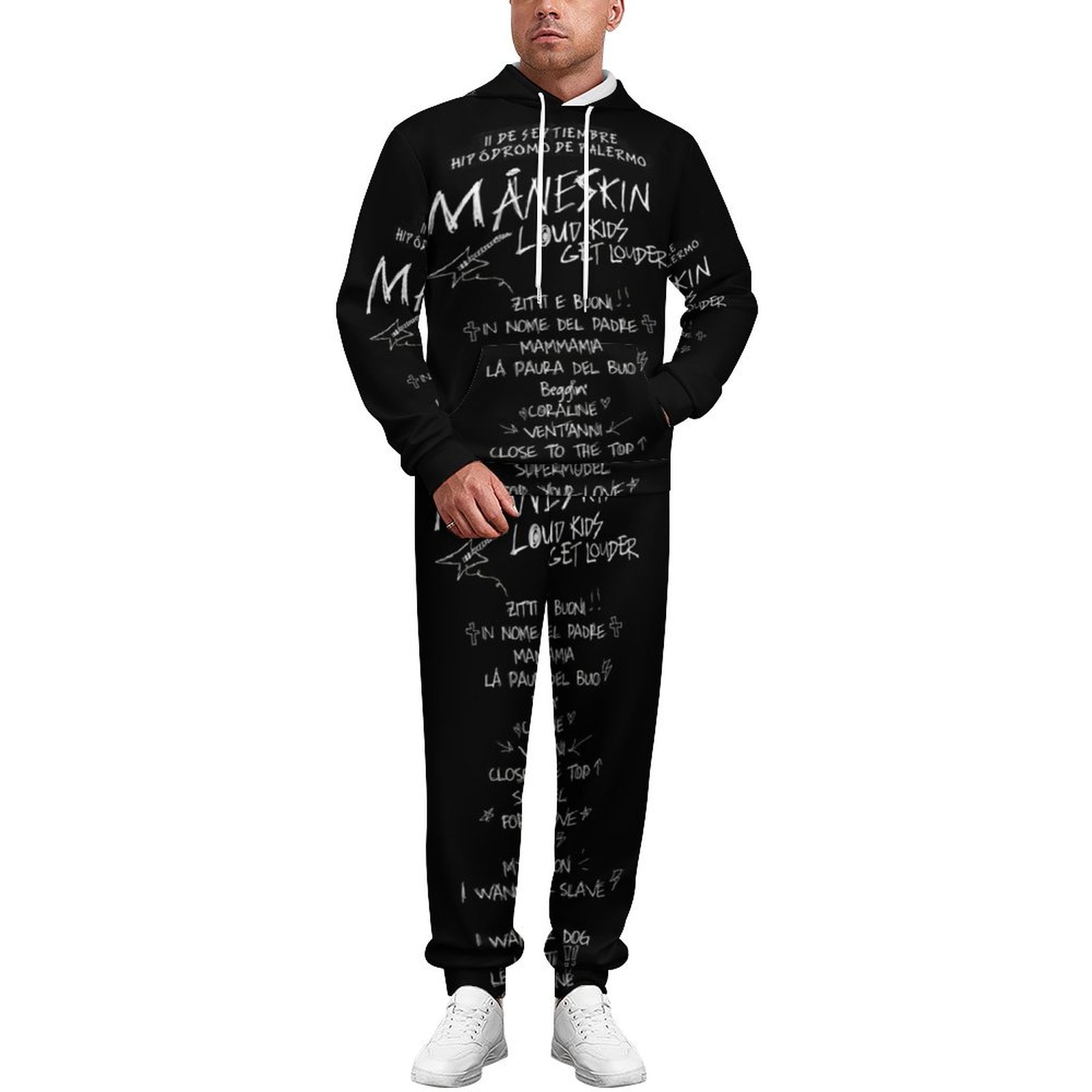 Maneskin Anime Sportswear, Sports Fashion Sweatshirt, Couple Hoodie And ...