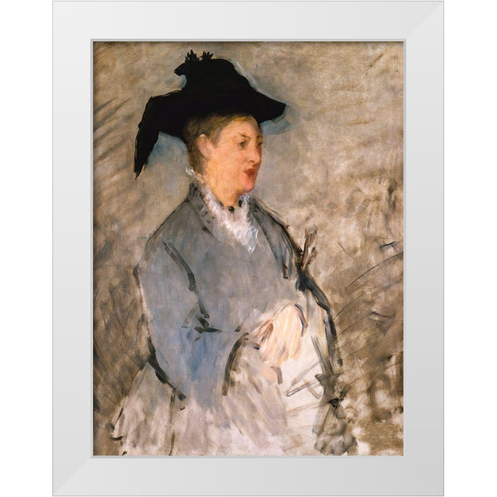 Manet, Edouard 12x14 White Modern Wood Framed Museum Art Print Titled - Madame Edouard Manet ...