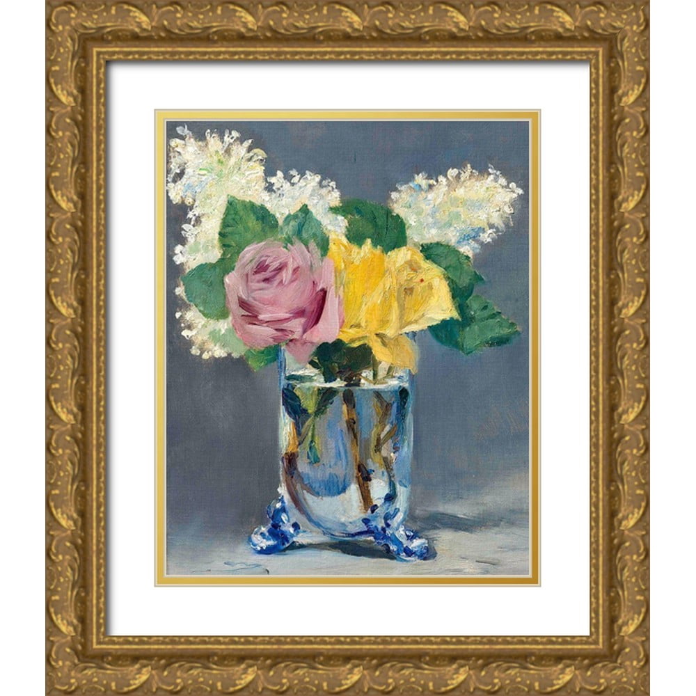 Manet, Edouard 15x18 Gold Ornate Wood Framed with Double Matting Museum ...