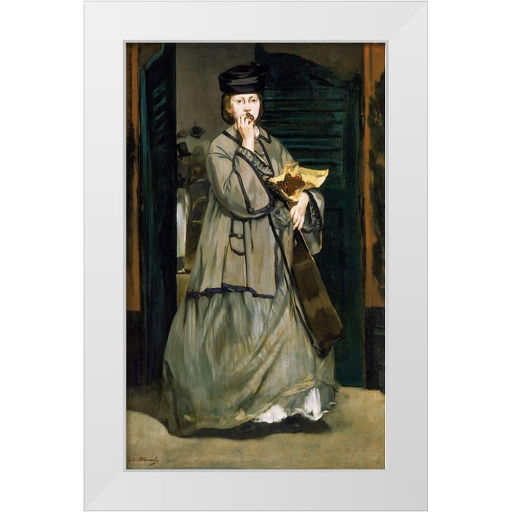 Manet, Edouard 21x32 White Modern Wood Framed Museum Art Print Titled ...