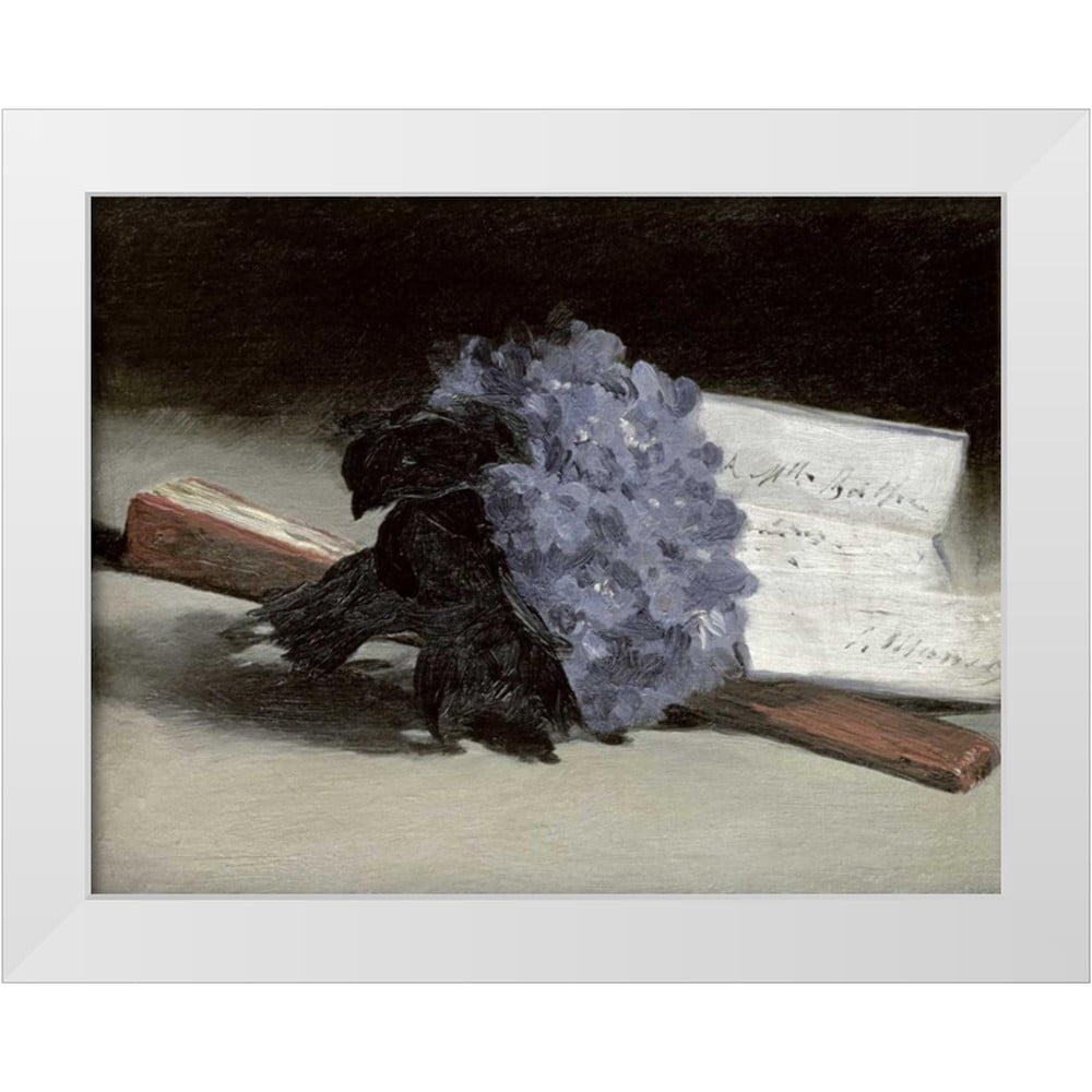 Manet, Edouard 24x19 White Modern Wood Framed Museum Art Print Titled ...