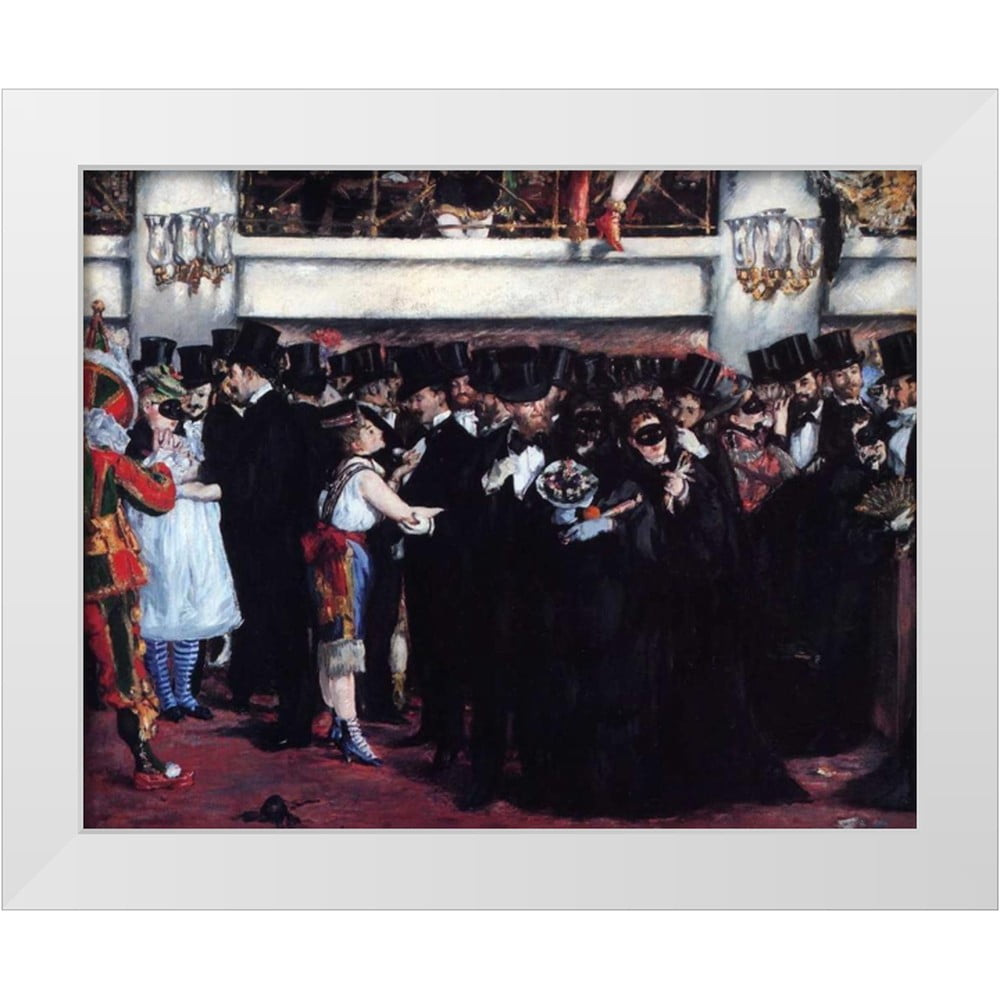 Manet, Edouard 24x20 White Modern Wood Framed Museum Art Print Titled ...