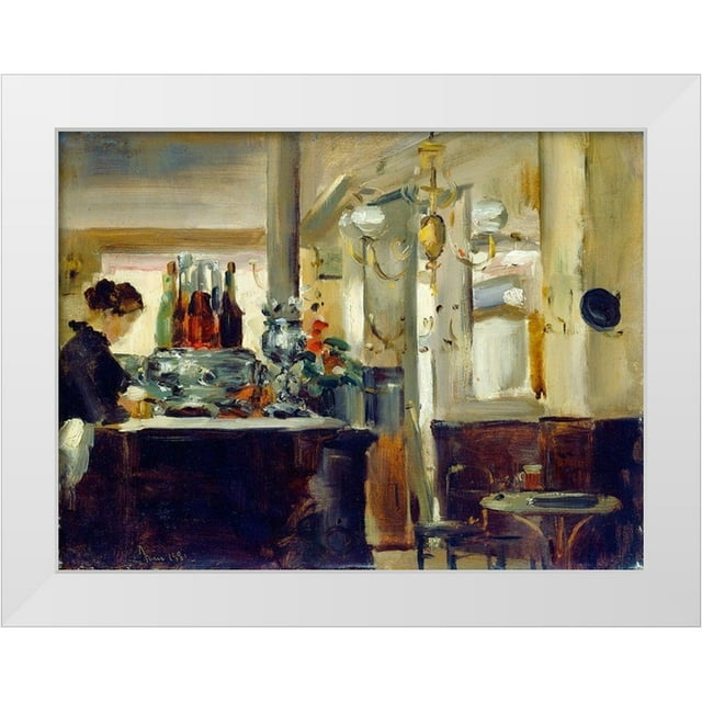 Manet, Edouard style of 14x12 White Modern Wood Framed Museum Art Print ...