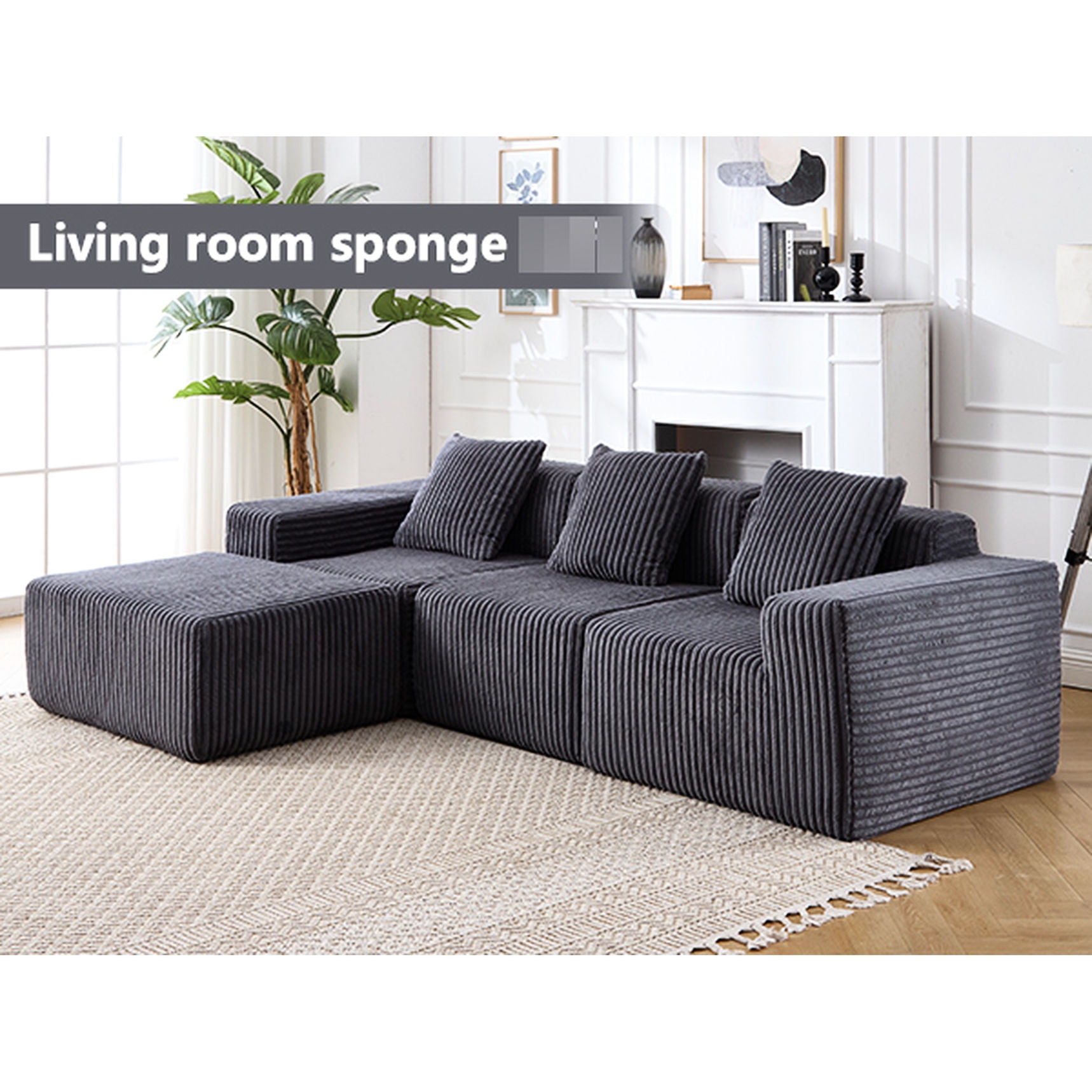 Maneuverable Modular Design - Sofa Set Easy to Move Through Narrow ...