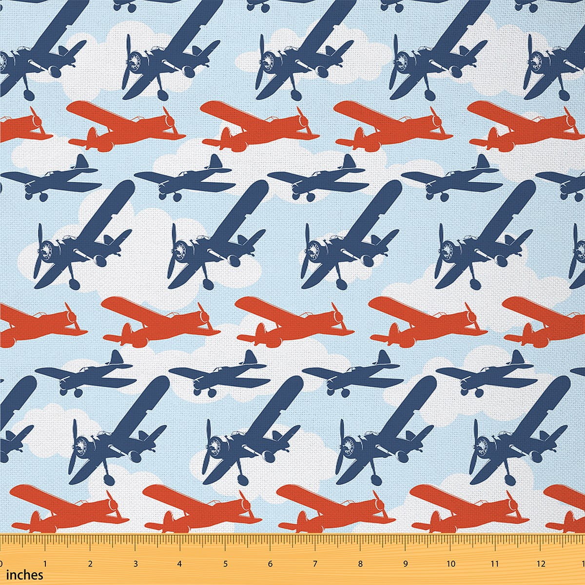Manfei Airplane Aircraft Sewing & Crafting Fabric (2 Yards), Plane ...
