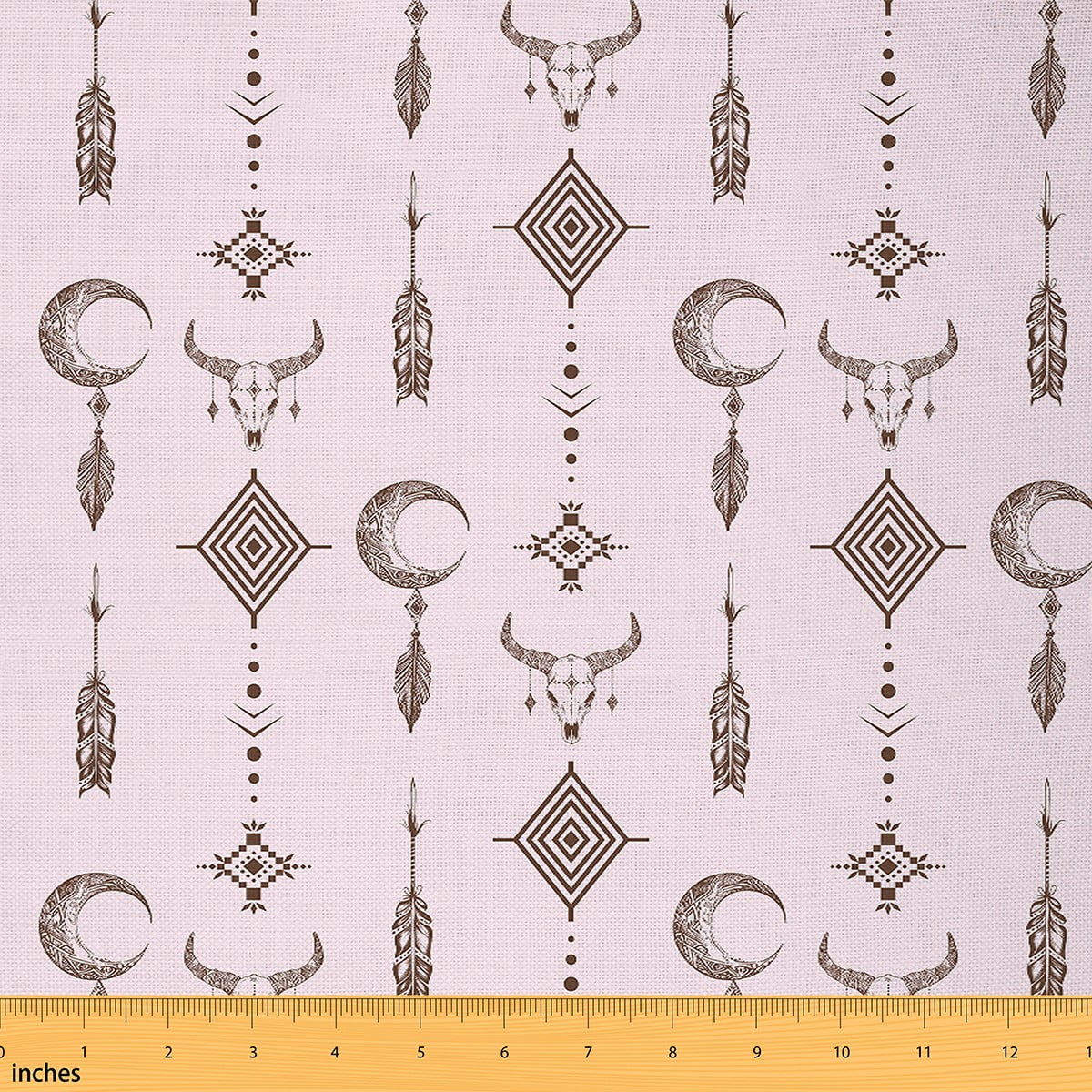 Manfei Aztec Dream Catcher Sewing & Crafting Fabric (2 Yards), Rustic ...