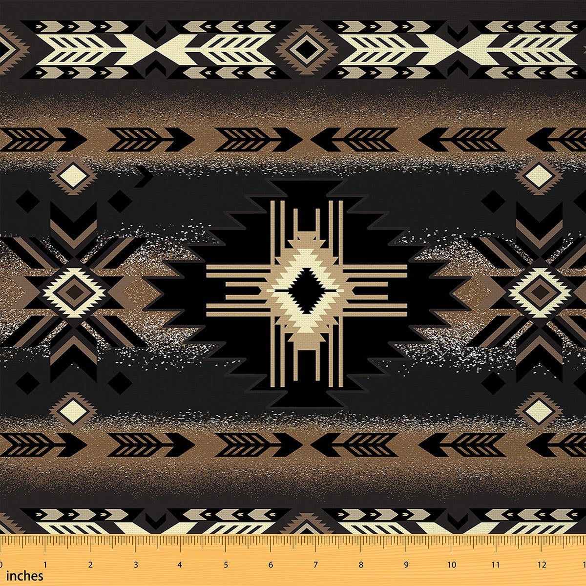 Manfei Boho Bohemian Aztec Sewing & Crafting Fabric (3 Yards), Tribal ...