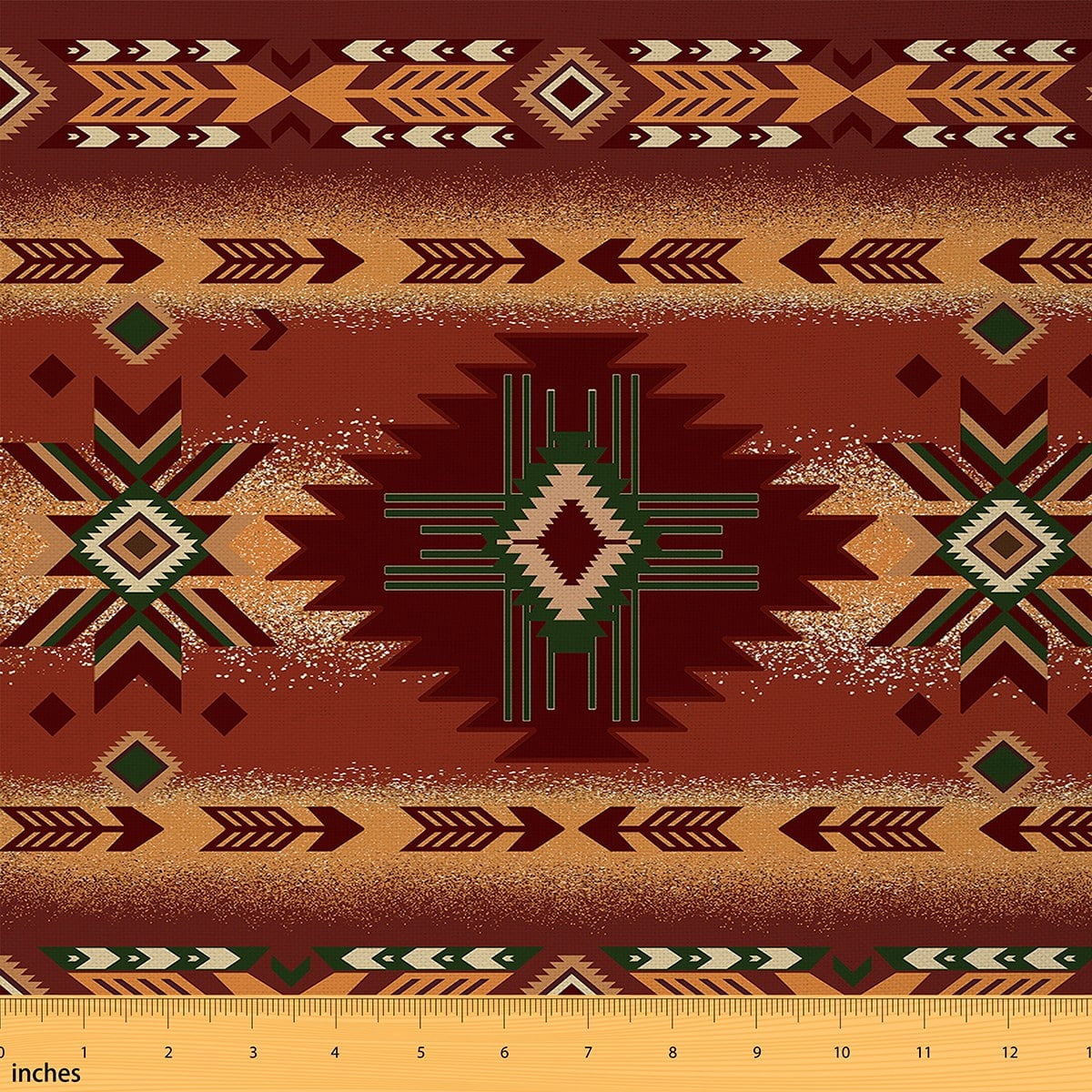 Manfei Boho Bohemian Aztec Sewing & Crafting Fabric (3 Yards), Tribal ...