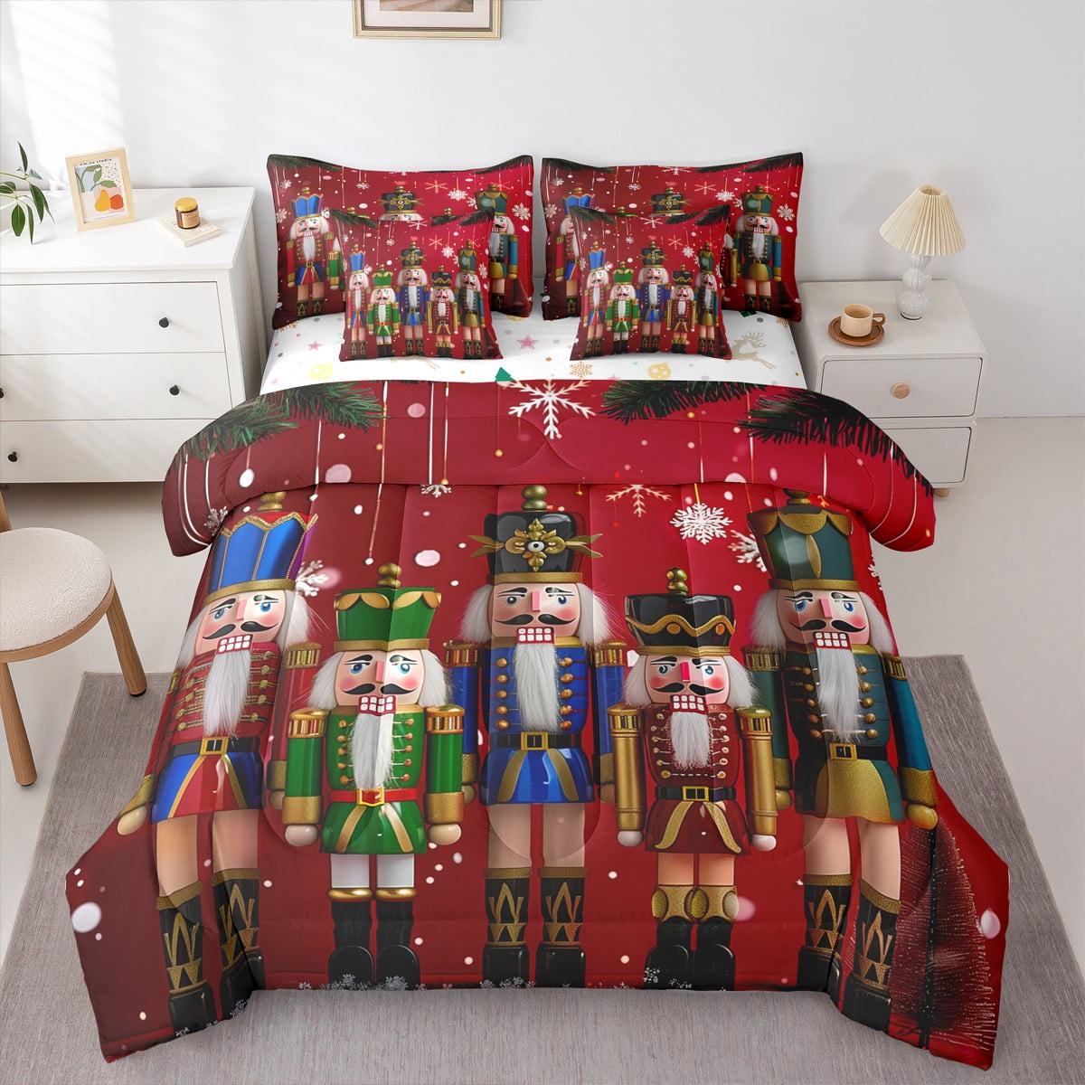 Manfei Cartoon Nutcracker Soldier 7 Pieces Bedding Comforter Set ...