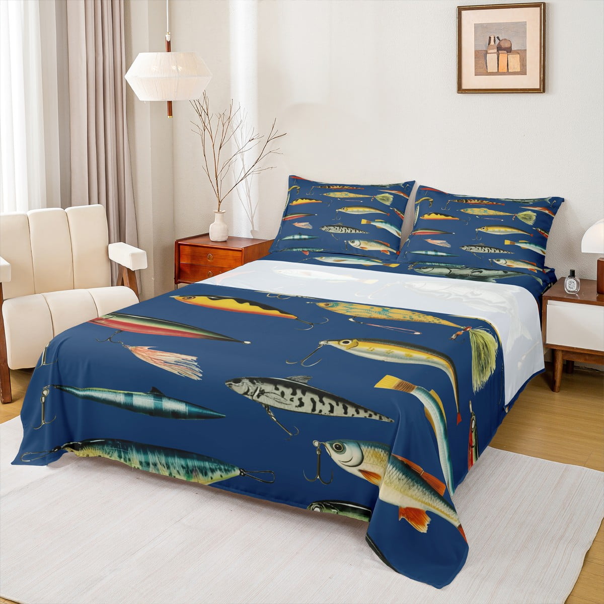 Manfei Cartoon Pike Fish Full Size Sheets for Child, Hunting and ...