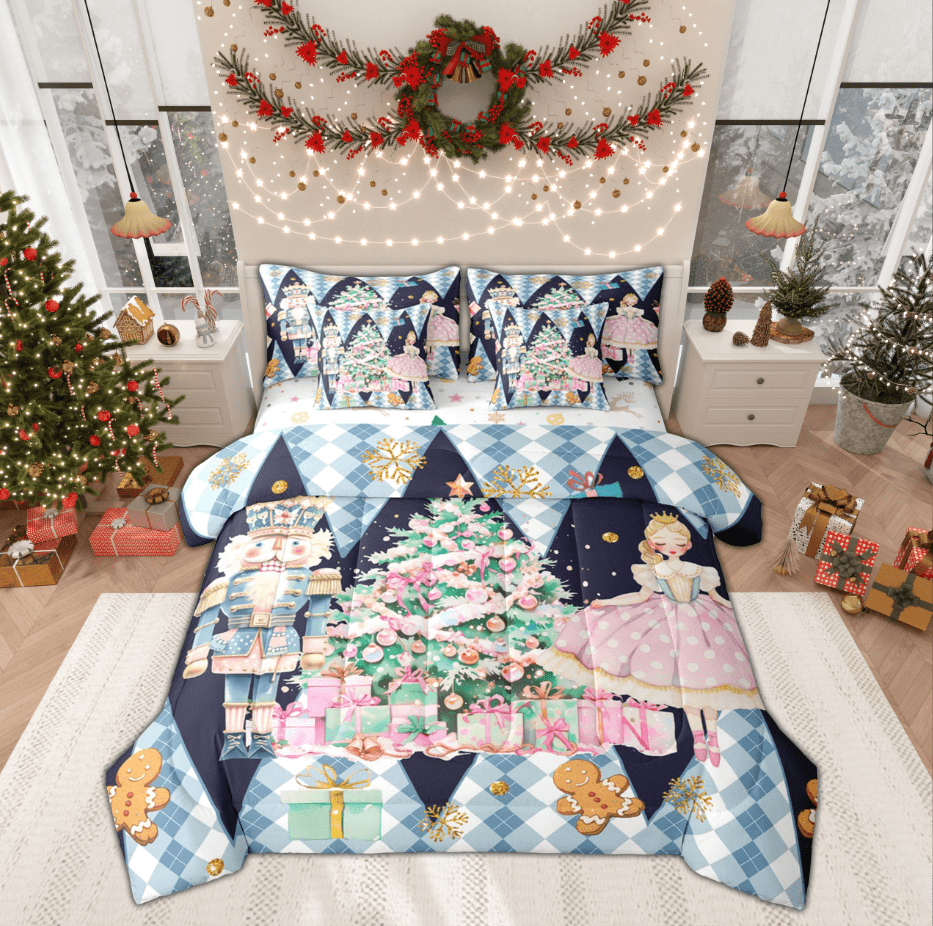 Manfei Cartoon Royal Princess Twin Bedding Sets 7-Piece, Blue ...