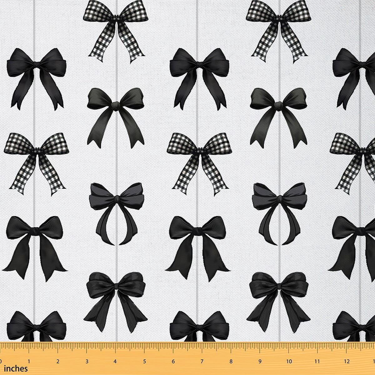 Manfei Chic Black Bow Sewing & Crafting Fabric (10 Yards) for Princess ...