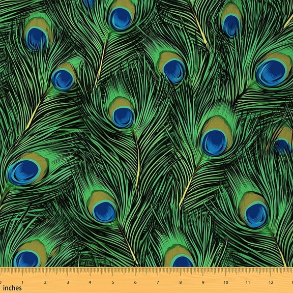 Peacock Feathers Fabric