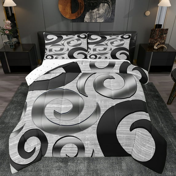 Manfei Circular Dots Bedding Comforter Set,Modern Geometric Twin ...