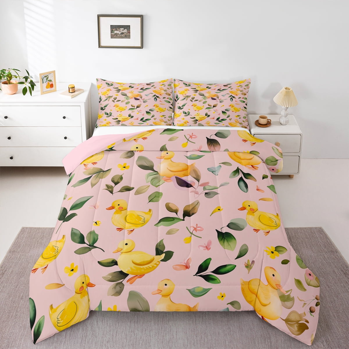 Manfei Country Dusk Queen Comforter Set,Rustic Farmhouse Cabin Bedding ...